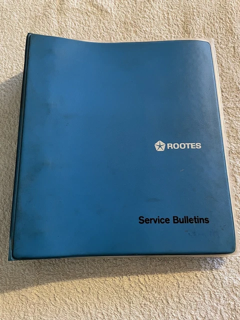 ROOTES SERVICE BULLETINS Folder. Humber, Hillman, Singer & Sunbeam ...