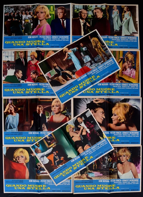 FOTOBUSTA QUAND MEURT Una Stella Kim Novak Peter Finch Ernes Borgnine ...
