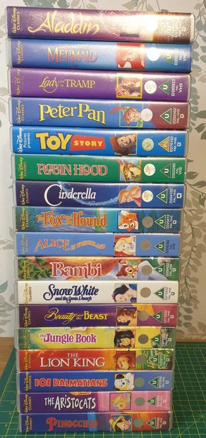 Walt Disney Warner Bros Vhs Bundle X17 Classic Tapes 16 31 Picclick Uk