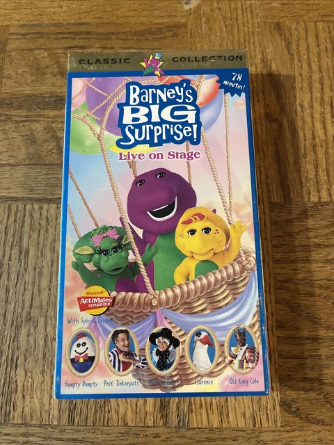 BARNEY'S BIG SURPRISE (VHS 2001) Live Stage Show Children’s Kids Video ...