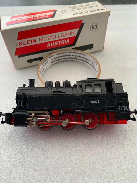 KLEIN MODELLBAHN DAMPFLOK D100 h0 mit Anhänger EUR 6,50 - PicClick DE