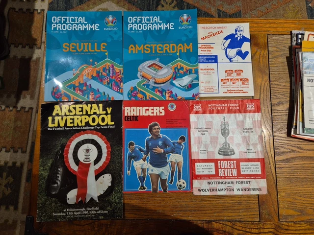 36 VINTAGE FOOTBALL Programmes Inc Liverpool Man U Villa And The Old ...