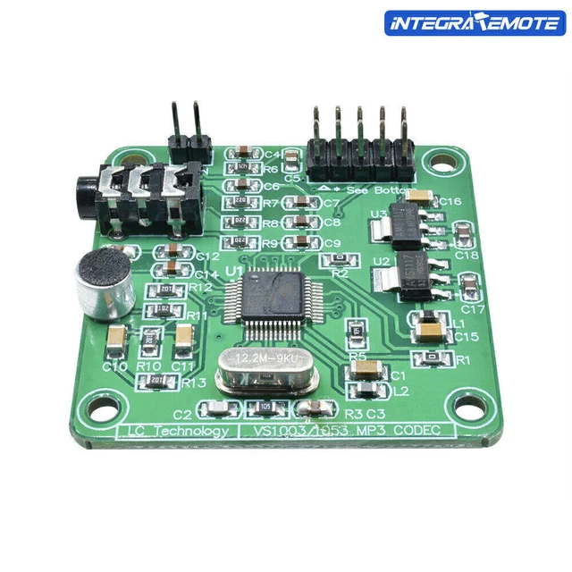 SPI INTERFACE VS1053 MP3 Module Development Board On-Board Recording ...