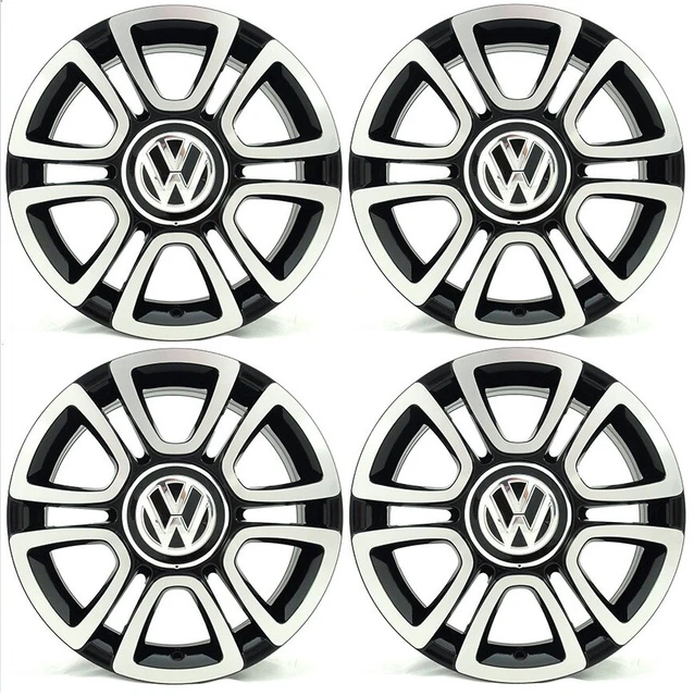SET OF FOUR New Genuine Vw Up 16” Gloss Black Triangle Alloy Wheels X4 ...