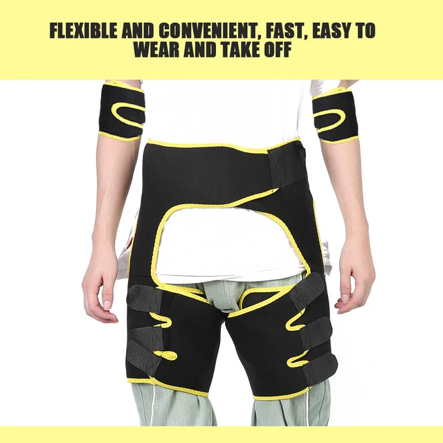 SLIMMING BELT FAT Burning Abdomen Hips Leg Trainer Workout Belt With ...