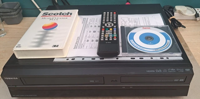 TOSHIBA D-VR20KB VHS DVD Recorder Copy VHS to DVD Remote & Set Up Guide DVR20KB EUR 188,79 ...