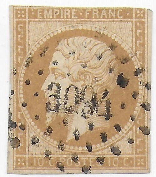 TIMBRE FRANCE CLASSIQUE Napoléon N° 13 PC 3094 Saint-Germain-en-Laye ...