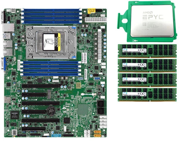 CPU ADVANCED MICRO Devices epyc 7f52 16c 3,5 GHz + Supermicro H11SSL-I ...
