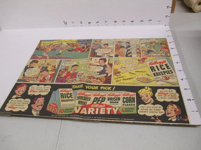 NEWSPAPER AD 1940S cereal box premium RICE KRISPIES Snap Crackle Pop ...