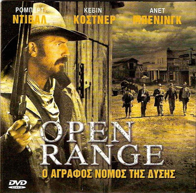 OPEN RANGE (ROBERT Duvall, Kevin Costner, Annette Bening, Michael ...