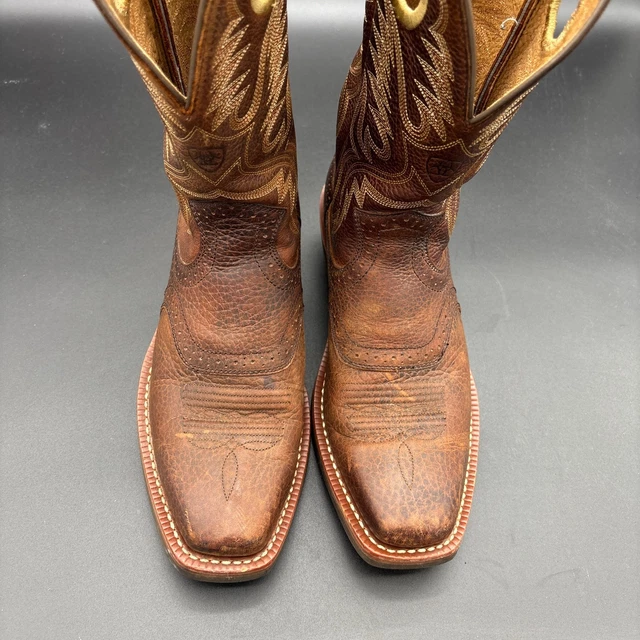ARIAT HERITAGE ROUGHSTOCK 10002227 Western Boot Men 7D Brown Square Toe ...