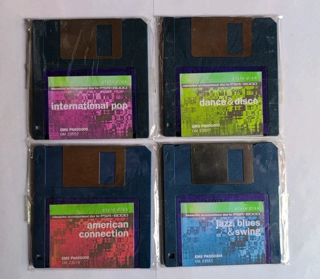 YAMAHA PSR 6000 Floppy Disk Accompaniment Styles Collection £32.50 ...