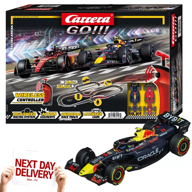 CARRERA GO F1 Racing Formula F1 Electric Slot Car Race Track Set Perez ...