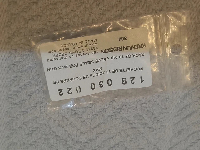 KREMLIN SAMES REXSON 'Air valve seals' for MVX Airmix spray gun pk 10 ...