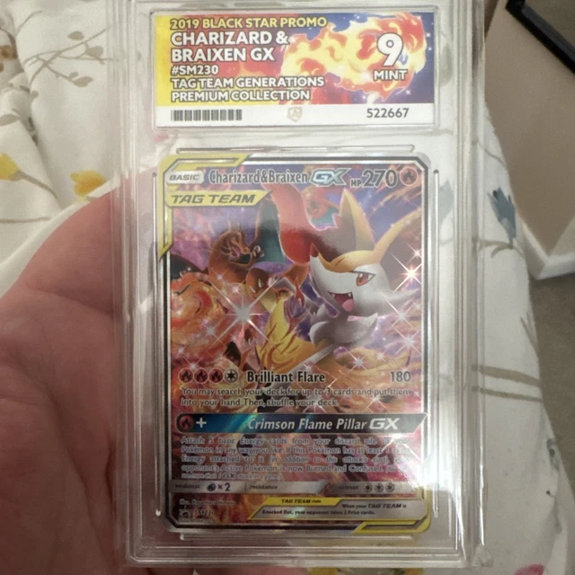 CHARIZARD & BRAIXEN GX - SM230- Tag Team Promo - ACE 9 - Not PSA £1.16 ...