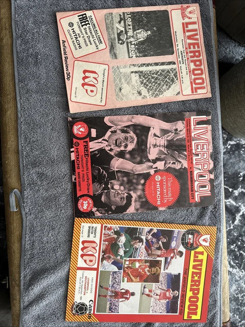 LIVERPOOL FC FOOTBALL Programmes 1980,1981,1983, See Pics £5.92 ...