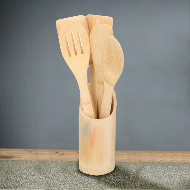 PORTE-CUILLÈRE DE CUISINE en bambou, repose-louche, porte-ustensiles, 2 ...