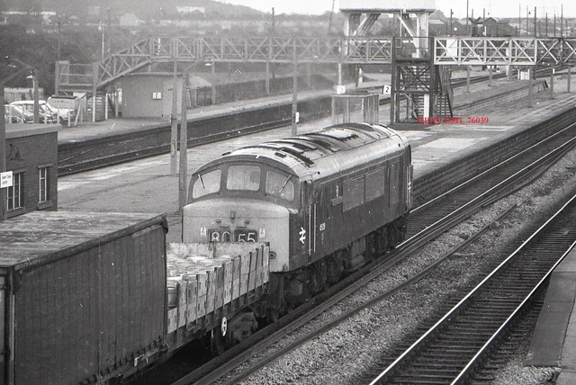ORIGINAL 35MM BLACK & White Slide: Class 45 45039 "The Manchester ...