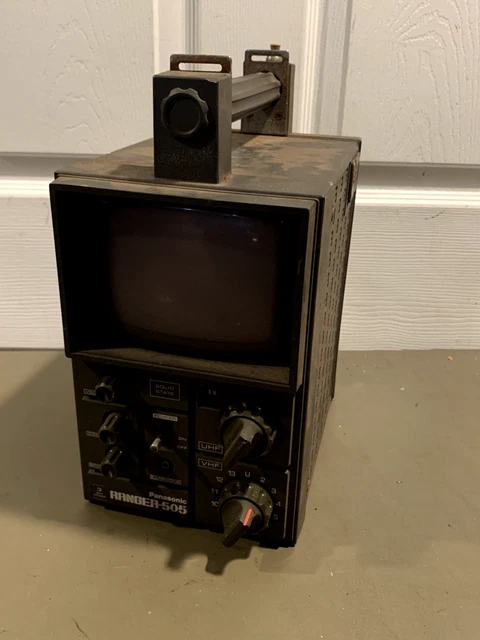 VINTAGE PANASONIC RANGER 505 1977 Military Portable Analog TV Untested ...