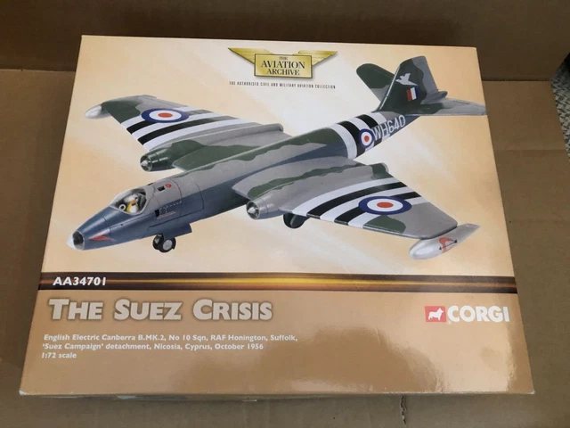CORGI AA34701 EE Canberra B MK.2 10 Sqn RAF Honington Suez Crisis 1956 ...