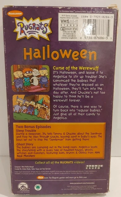RUGRATS - HALLOWEEN (VHS, 2002) Nickelodeon Cult Kids Holiday Episodes ...