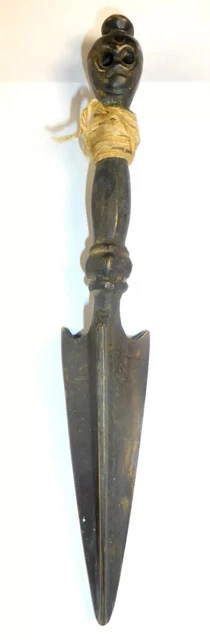 RARE TIBETAN SKY Bronze Skull Thokcha Thogchag Phurba 175 + Years Old £ ...