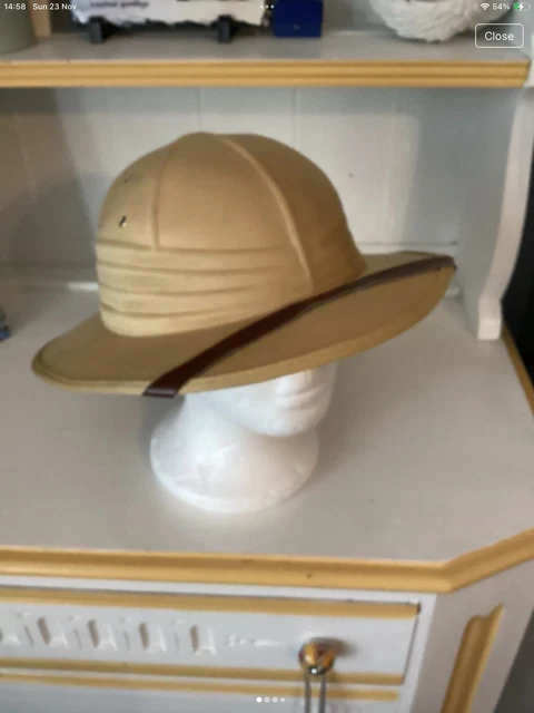 ADULT EXPLORER SAFARI Pith Helmet Fancy Dress One Size £4.38 - PicClick UK