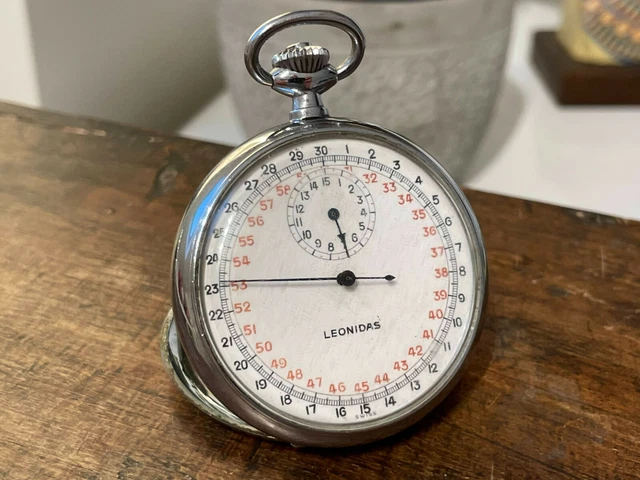 LEONIDAS HEUER UNITAL 45C rare stopwatch chronograph movement ...