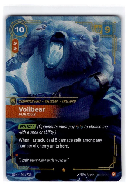 RIFTBOUND LEAGUE OF Legends Origins #041/298 Volibear Furious £7.88 ...