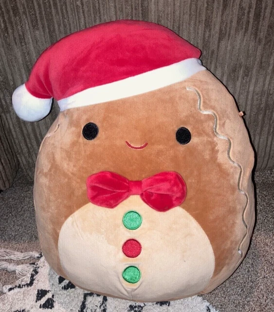 XMAS 12& SQUISHMALLOWS Jordan the Gingerbread Man 30cm Retired Ultra ...