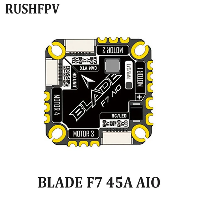 RUSHFPV BLADE F7 45A AIO F722 Flight Controller 3-6S LiPo forFPV ...