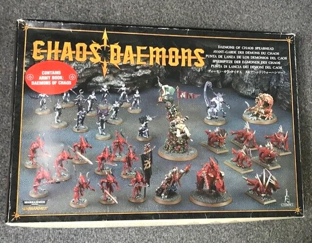 CLASSIC CHAOS DAEMONS Bloodletter Boxset - EMPTY BOX - Warhammer ...