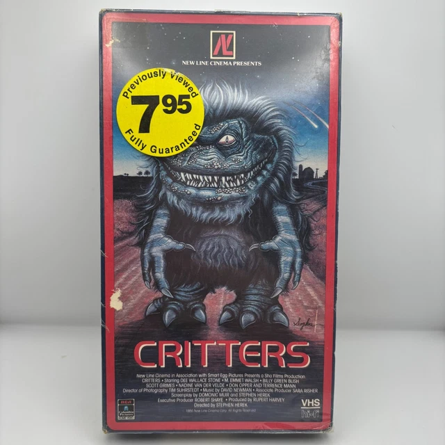 VINTAGE CRITTERS 1986 VHS Tape **Resealed Plastic** £19.18 - PicClick UK