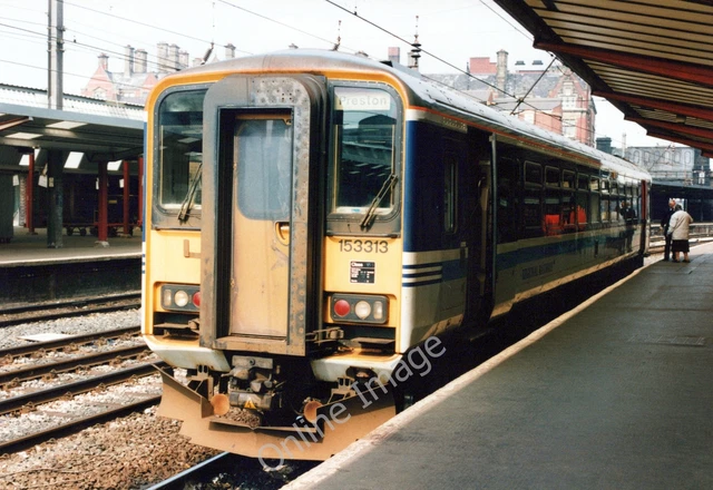 RAILWAY PHOTO 6X4 DMU 153 318 Regional Railways Preston 03/04/1996 £6. ...