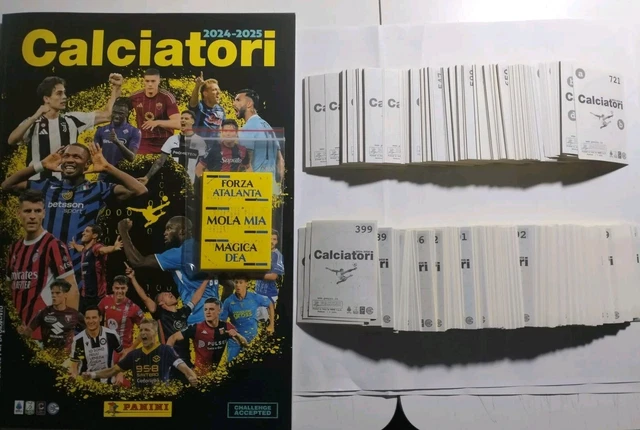 CALCIATORI PANINI 2024 2025 24 25 2024/25Album Vuoto+ Set 721 Fig + 40 Slogan EUR 175,00 ...