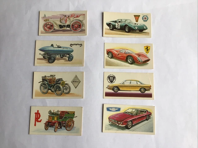 BROOKE BOND PICTURE Cards - History Of The Motor Car. Not Complete ( 7 ...