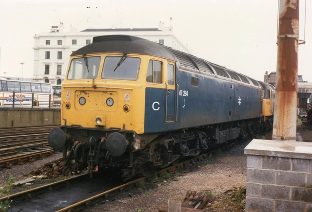 BRITISH RAILWAY B.R Photograph - Class 47 47284 At Dover Town 03/07 ...