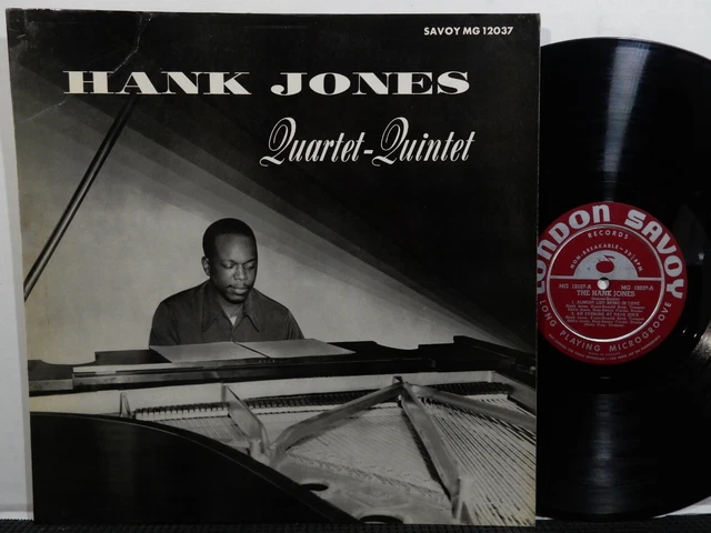 HANK JONES QUARTET-QUINTET LP LONDON SAVOY MG 12037 MONO RVG 1955 ...