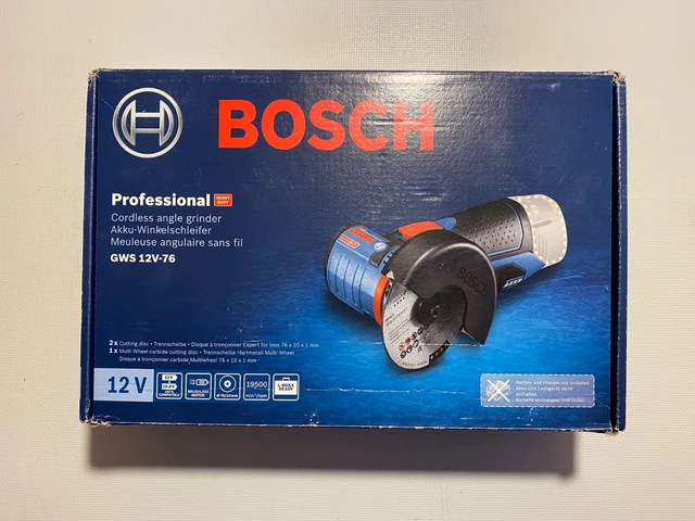 BOSCH PROFESSIONAL 12V System Akku Winkelschleifer GWS 12V-76 EUR 90,00 ...
