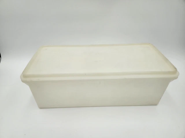VINTAGE TUPPERWARE LARGE Bread Keeper Container with Lid Sheer $15.19 ...