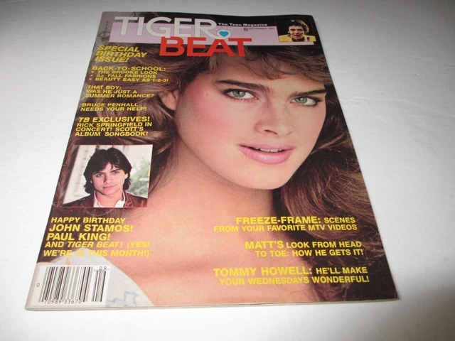 BROOKE SHIELDS TIGER Beat magazine September 1983 Rick Springfield MATT ...