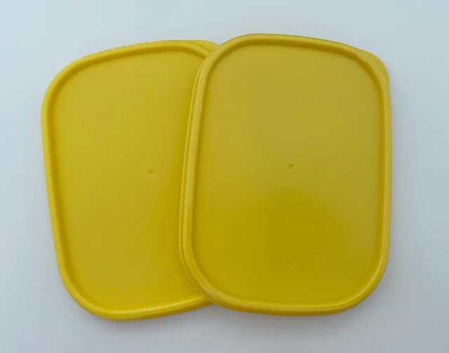 2 TUPPERWARE MODULAR Mates Mini Rectangular Seal Replacement Rectangle ...