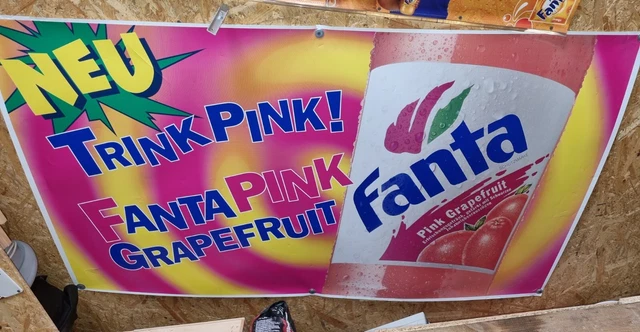 FANTA PLAKAT, FANTA Werbebanner, Fanta, Getränkedosen, Coca-Cola, Fanta ...