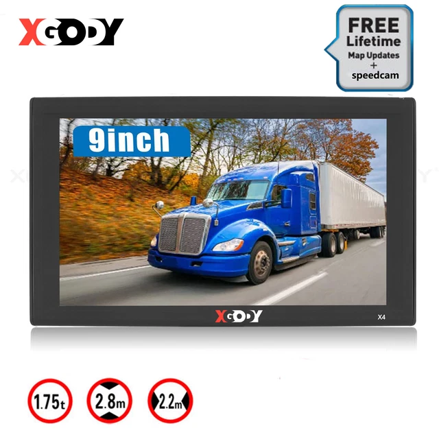 2025 XGODY 9'' Truck HG LGV Lorry Sat Nav Mortorhome GPS Navigation UK ...