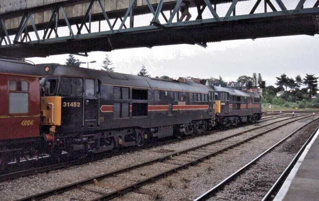 35MM SLIDE BR British Railways Diesel Loco Class 31 31452+31602 ...