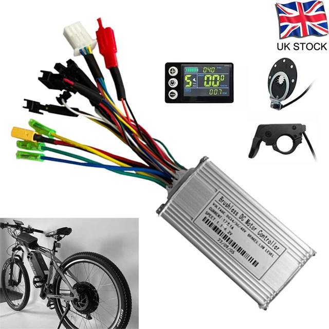 E-BIKE SINE WAVE Controller 24-48V 17A 250/350W LCD-S866 Display &Thumb ...