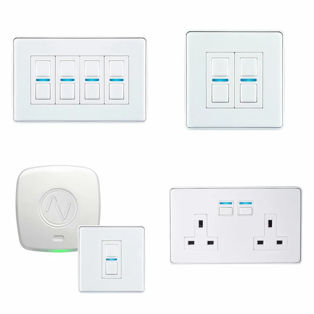 LIGHTWAVE LIGHTWAVERF GEN2 Smart Dimmer Switch Power Socket White Metal ...