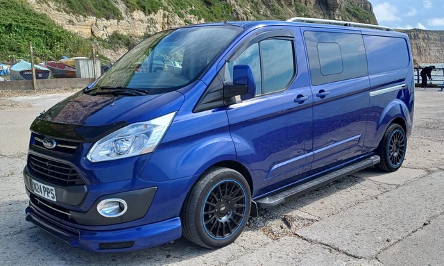 2016 BLUE FORD TRANSIT CUSTOM CREW CAB*NO VAT*AIR CON LWB, L2 £18,750. ...