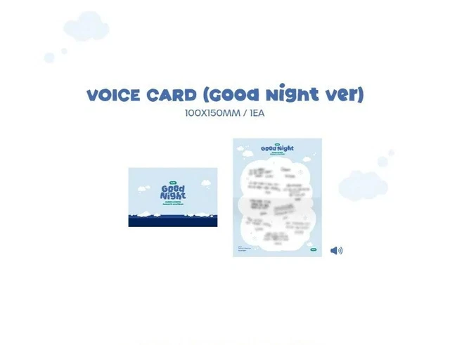 ZEROBASEONE 2024 SEASON'S Greetings Voice Card Good Night Ver. Official ...