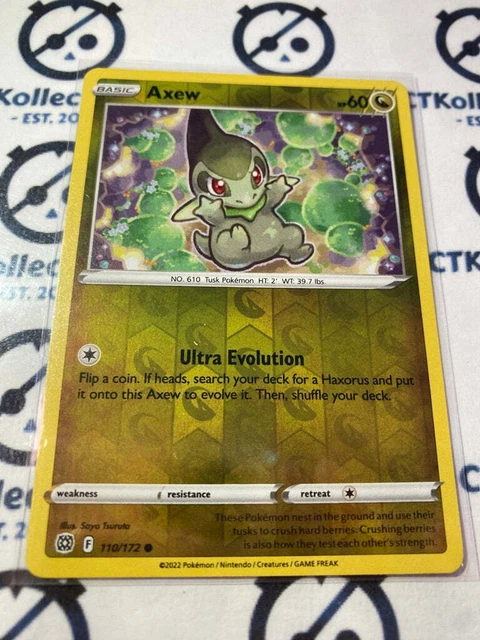 AXEW #110/172 REVERSE Holo Pokémon Card Brilliant Stars EUR 1,85 ...